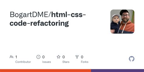 Github Bogartdmehtml Css Code Refactoring