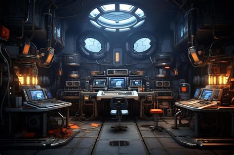 Premium Ai Image Futuristic Computer Gaming Setup Pc High