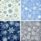Snowflake Seamless Pattern Set Add Ons GraphicRiver