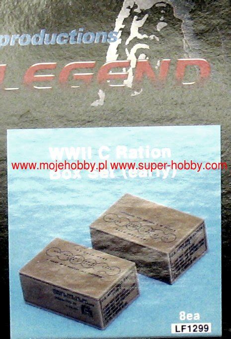 Wwii C Ration Box Set Early8ea Legend Lf1299