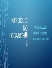 Exploring Logarithms: Understanding Inverse Functions | Course Hero