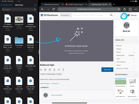 Upload To Warehouse From Ipad Project Sketchup For Ipad Sketchup Community