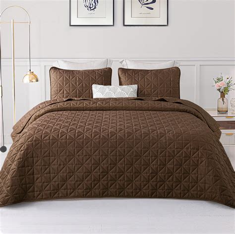 Mk Home Mk Collection Solid Embossed Bedspread Bed Cover