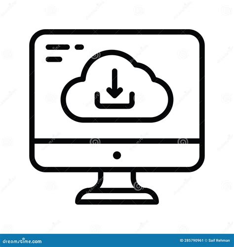 Illustration Symbole Cloud Computing Sur Fond Blanc Eps 10 Fichier Illustration De Vecteur