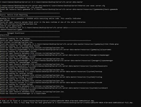 FXServer Crashed Plz Help Server Discussion Cfx Re Community