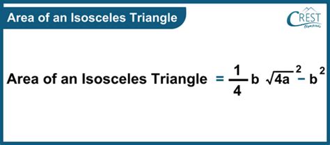 Area Of Isosceles Triangle Formula Examples Definition