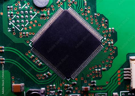 Circuit Processor With Macro Close Up For Technology Backgrounds Stock Photo Adobe Stock