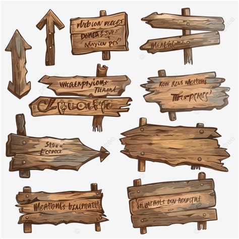 낙서 나무 표지판과 방향 화살표 스케치 아이콘 디자인 요소 Png 일러스트 및 이미지 에 대한 무료 다운로드 Pngtree