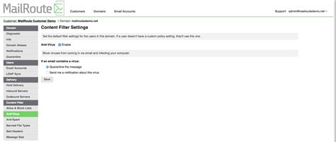 Filter Settings MailRoute Help Center