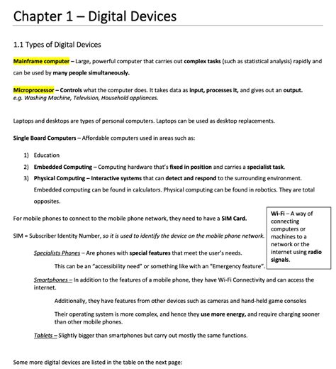 edexcel igcse ict revision notes teaching resources