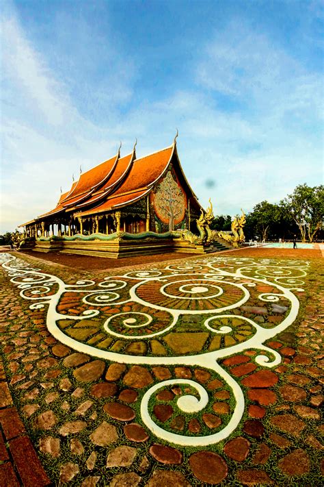 무료 이미지 태국 문화 아름다운 밤 고대의 와트 Ubonratchathani 신전 타이 불교 종교 관광