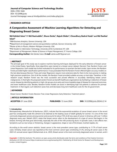 pdf a comparative assessment of machine learning algorithms for