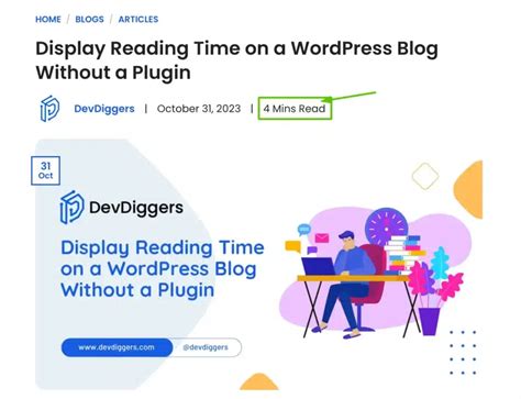 Display Reading Time On A Wordpress Blog Without A Plugin