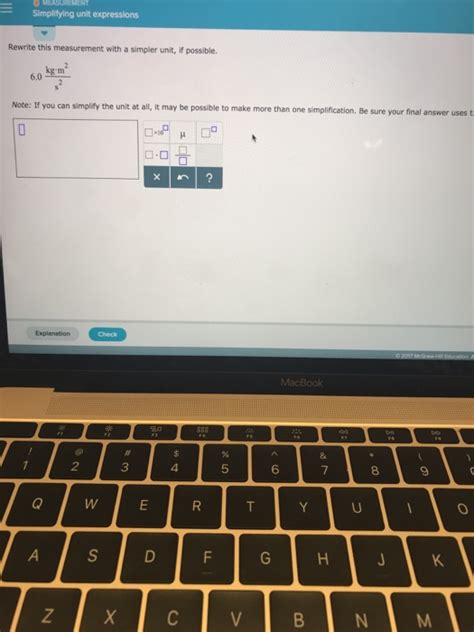Solved Simplifying Unit Expressions Rewrite This Measurement