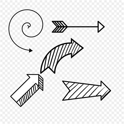 만화 스트로크 화살표 일러스트 화살 편필 스틱 피겨 Png 일러스트 및 Psd 이미지 무료 다운로드 Pngtree