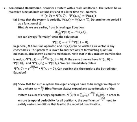 Solved Al Wave Function Both At Time T And At A Later Time Chegg