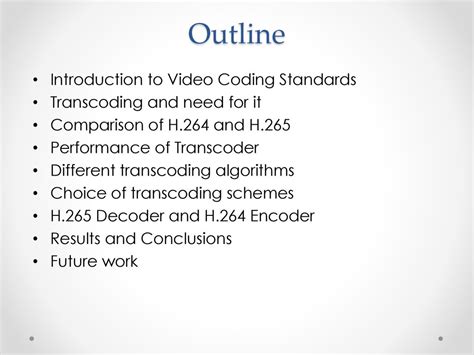 H265 Bitstream To H264 Bitstream Transcoder Ppt Download