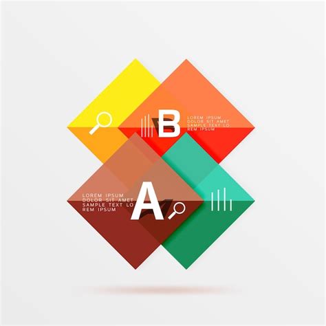 Premium Vector Glossy Squares With Text Abstract Geometric Design Concept Vector Template