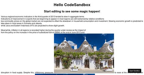 React Html Inject Codesandbox