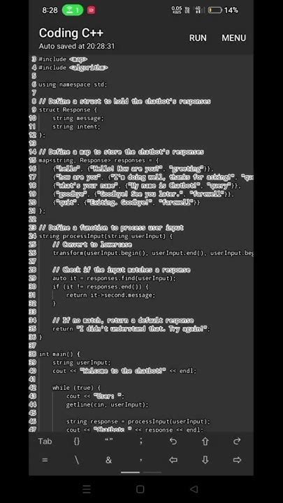 How To Make Chatbotchatbot Chatbots Ccodingtutorial Smartphone Skcodekraft Youtube