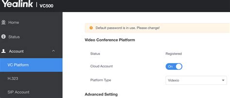 Activating Yealink Video Endpoints On The Pexip Service Pexip Service