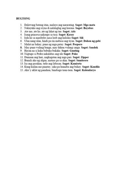 Bugtong Pdf