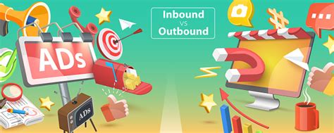 인바운드 대 아웃바운드 마케팅의 3d 이소메트릭 플랫 벡터 개념 적 그림 마케팅에 대한 스톡 벡터 아트 및 기타 이미지