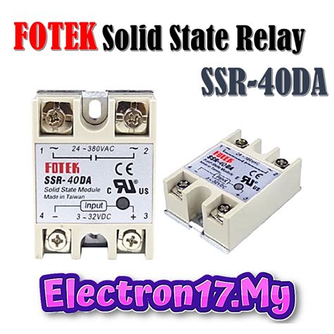 fotek 24v 380v 40amp 250v ssr 40 da solid state relay module 3 32v dc