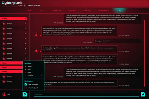 Cyberpunk Gui Ui Kit Over 1300 Png Editable Sources