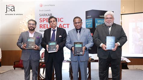 Sidharth Sethi Book Launch Sarkar Specific Relief Act 19e Lexisnexis Jsa