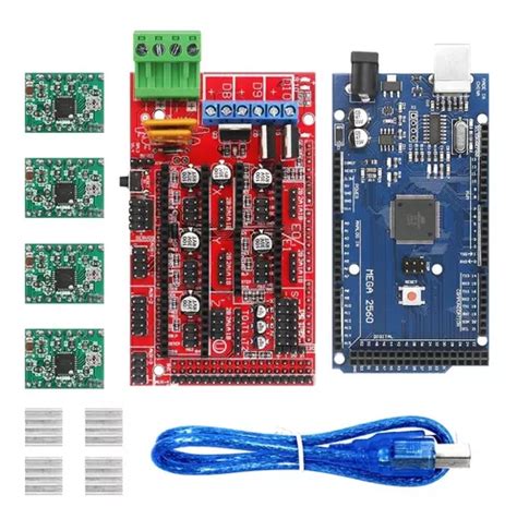 Impresora 3d Cnc Mega 2560 Cable Shield Ramps 1 4 A4988 Mercadolibre