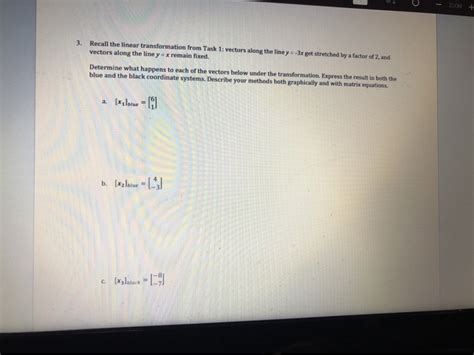 Solved Consider The Following Two Coordinate Systems Of R Chegg
