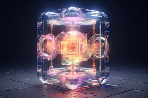 Abstract Surreal And Minimalist Object In Futuristic Background Stock Illustration