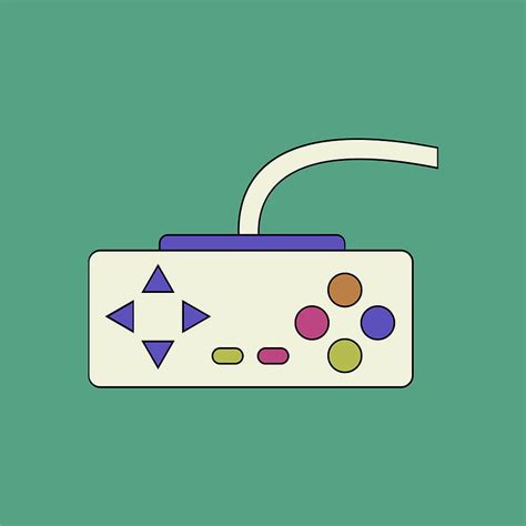 조이스틱 벡터 재생 플랫 아이콘 디자인 컬렉션 ai eps uidownload
