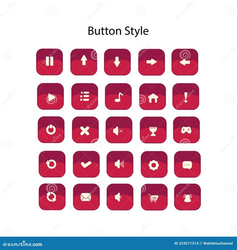 Button Styles Are Used For Various Graphic Design Purposes Web Design Game Design And Others