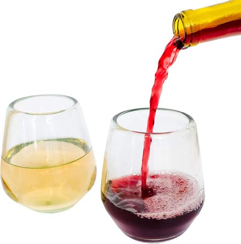 Buy Unique Mexican Artisan Hand Blown Large Drinking Glasses For Red