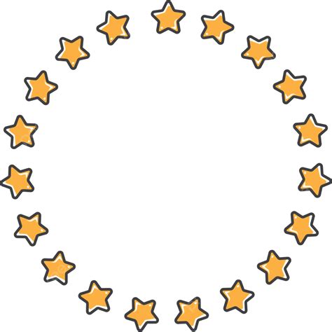 Star Frame Vector Decorative Frame Star Shaped Border Frame Design Png And Vector With