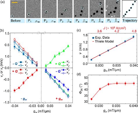 The Trajectory Of A Selected Skyrmion Under The Increased Oersted Field