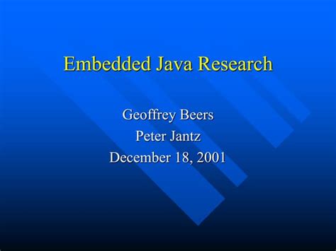 embeddedjavasmall ppt