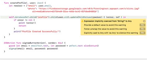 Swift Expression Implicitly Coerced From String Not Printing An