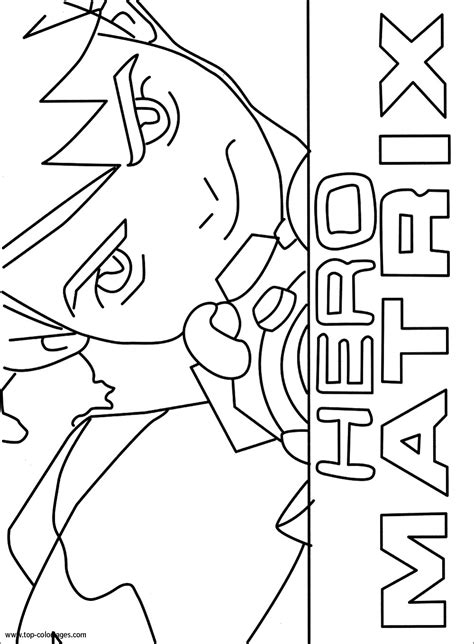 Coloriage Ben 10 Hero Matrix