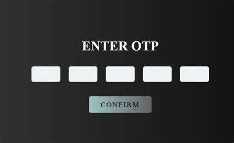How To Create Otp Input Field Using Html And Css