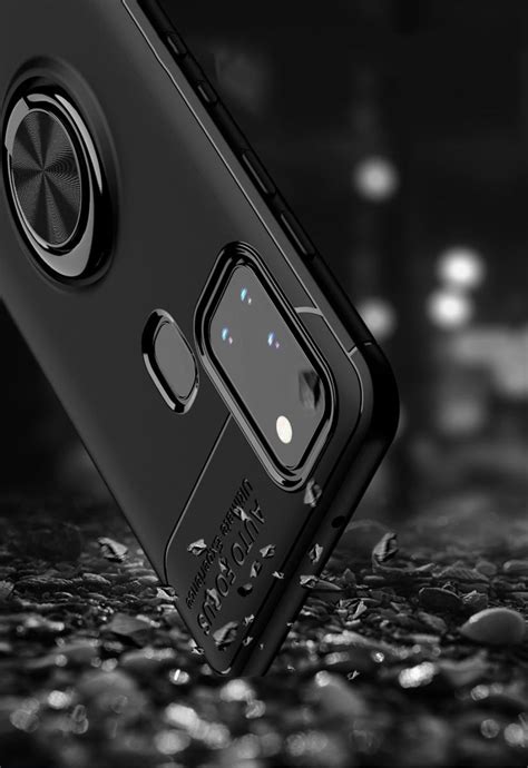 Samsung Galaxy A21S Magnetisch Hoesje Met Ring Kickstand Zwart GSMpunt Nl