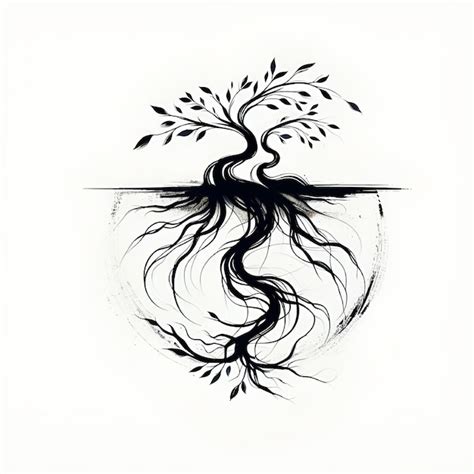 Premium Vector Vector Symbol Root Of The Tree Minimal Logo