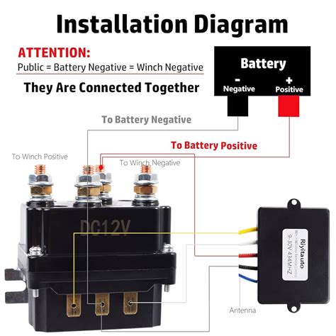 Atv Winch Solenoid Replacement Universal 12v 250a Winch Solenoid Relay