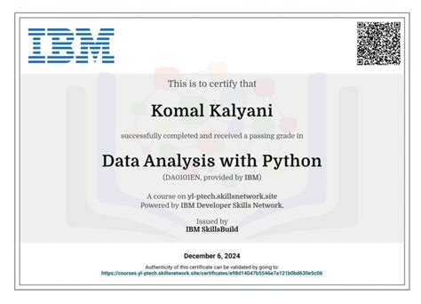 dataanalysis python ibm datascience skilldevelopment… komal kalyani