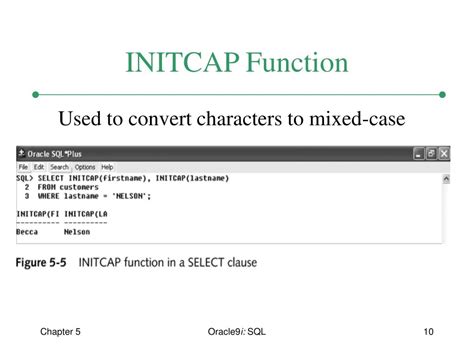 Ppt Chapter 5 Selected Single Row Functions Powerpoint Presentation