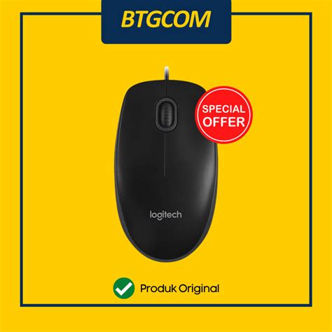 MOUSE LOGITECH B100 BLACK BTGCOM
