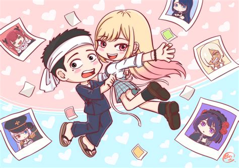 Kitagawa Marin Gojou Wakana Rizu Kyun Kuroe Shizuku Black Lobelia