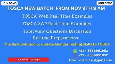 Tosca Sap Automation Testing By Govind On Linkedin Toscasap